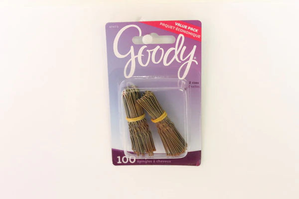 GOODY HAIR PINS, BROWN, 100 COUNT – otcm-plus