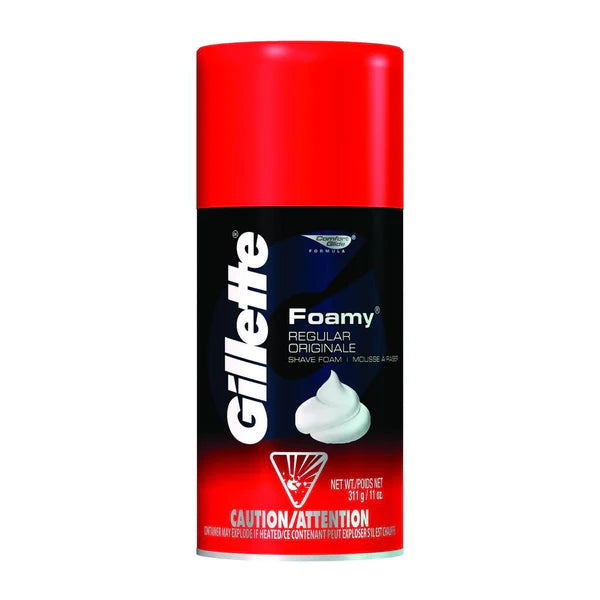 GILLETTE FOAMY REGULAR SHAVING CREAM 11 OZ – otcm-plus