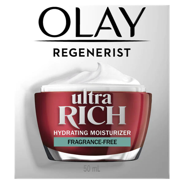 OLAY REGENERIST ULTRA RICH, FRAGRANCE FREE, HYDRATING MOISTURIZER 1.7 ...