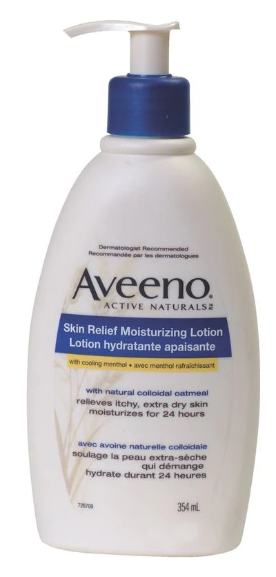 AVEENO SKIN RELIEF MOISTURIZING LOTION WITH COOLING MENTHOL AND NATURA ...