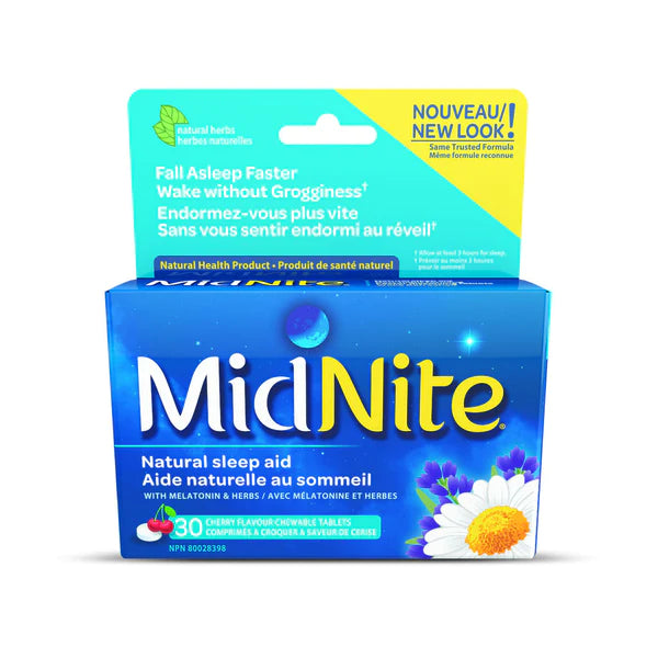 MIDNITE NATURAL SLEEP SUPPLEMENT, 30-COUNT – otcm-plus